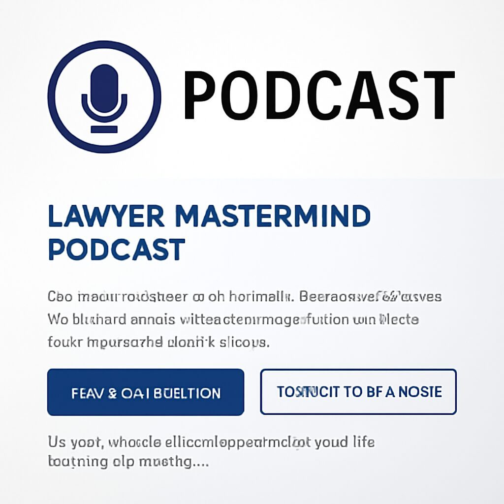 Lawyer Marketing Mastermind Podcast: Listen Now